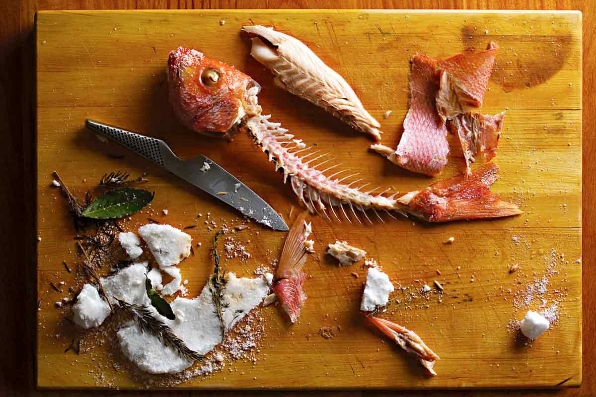 Salt-Baked Red Snapper ~ Lubina a la Sel – Leite's Culinaria