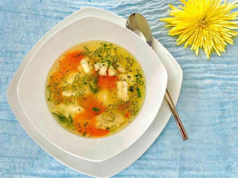 Ukrainian Chicken Dumpling Soup ~ Galushki – Leite's Culinaria